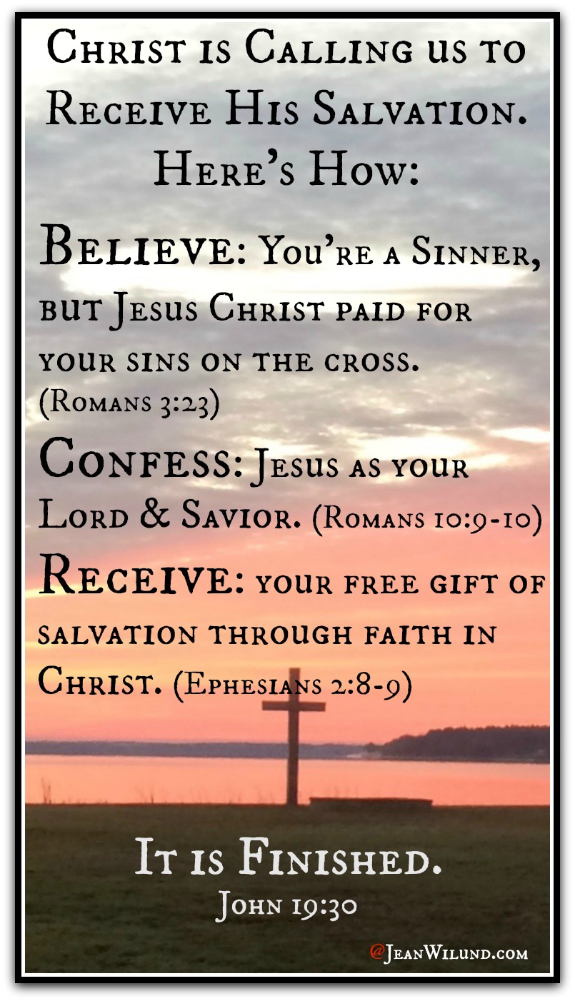 How to Receive Salvation in Christ - Jean Wilund, Christian Writer ...